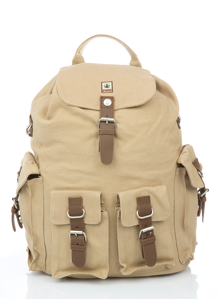Pure Hanfrucksack XL mit 4 Vordertaschen online kaufen